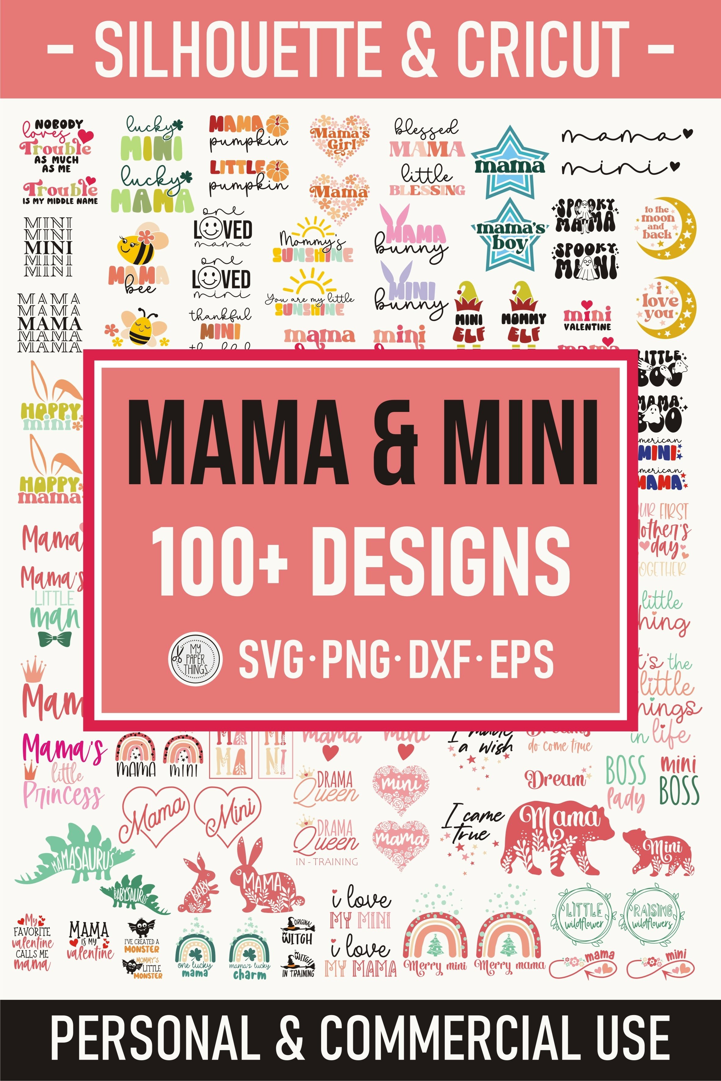 Mama and Mini svg Bundle