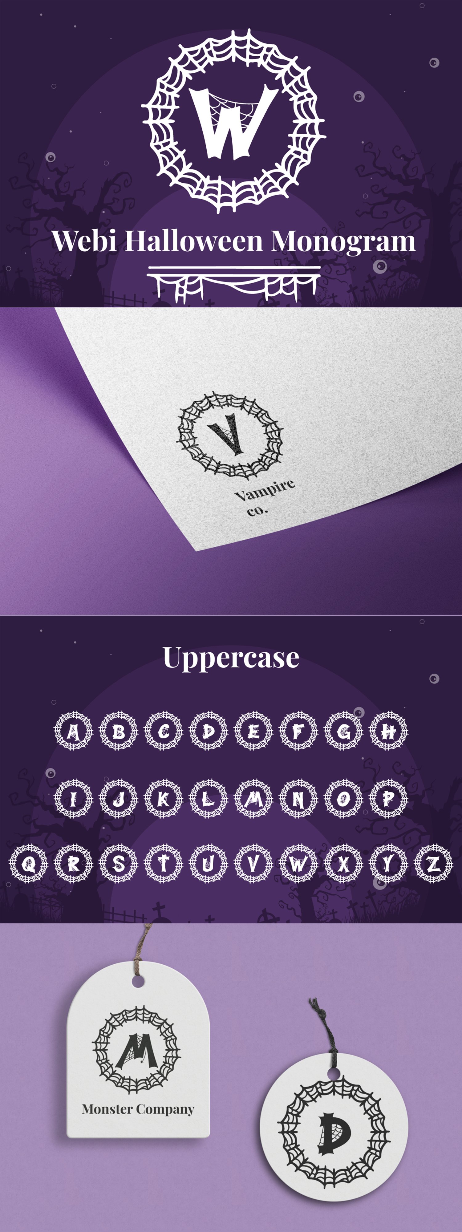 Webi Halloween Monogram