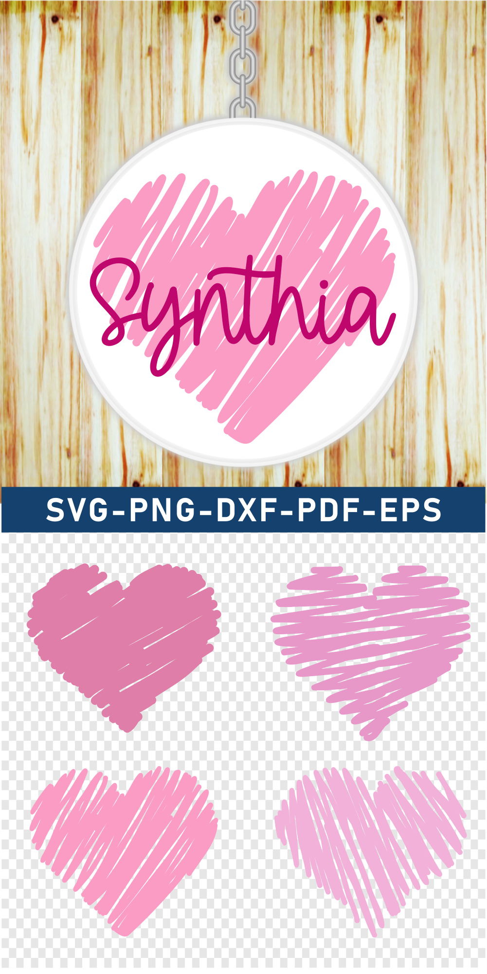 Heart Line Art Paint Brush Stroke SVG, Keychain Backgrounds