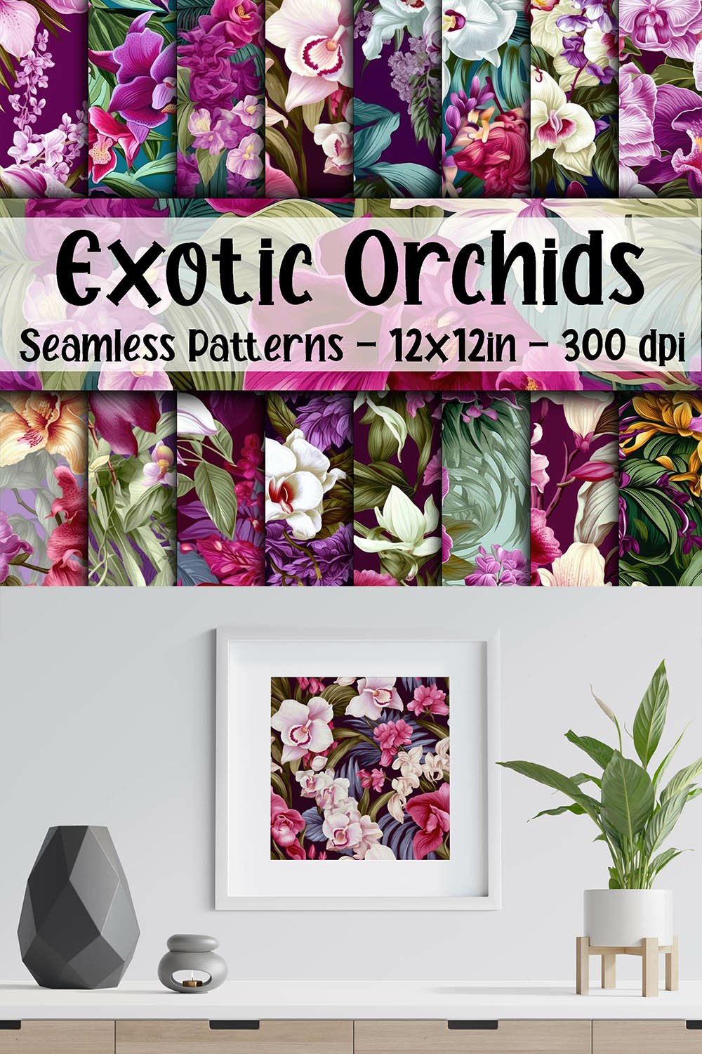 Seamless Cherry Blossoms Digital Paper