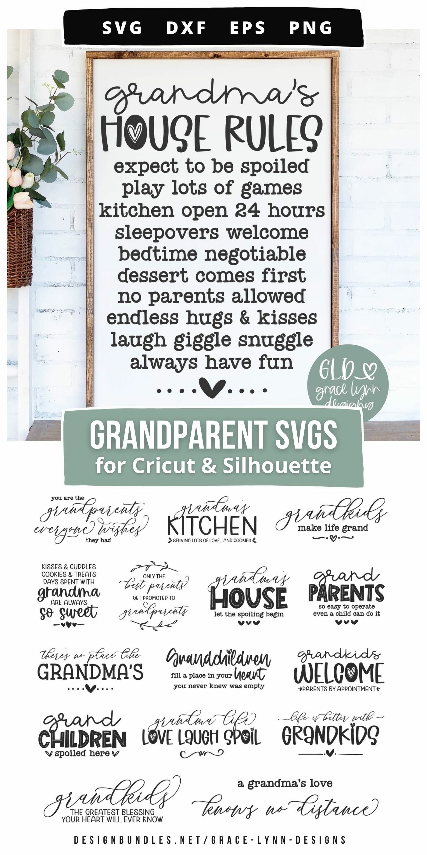 Grandparent Bundle | Grandma SVG Bundle | (1999450)