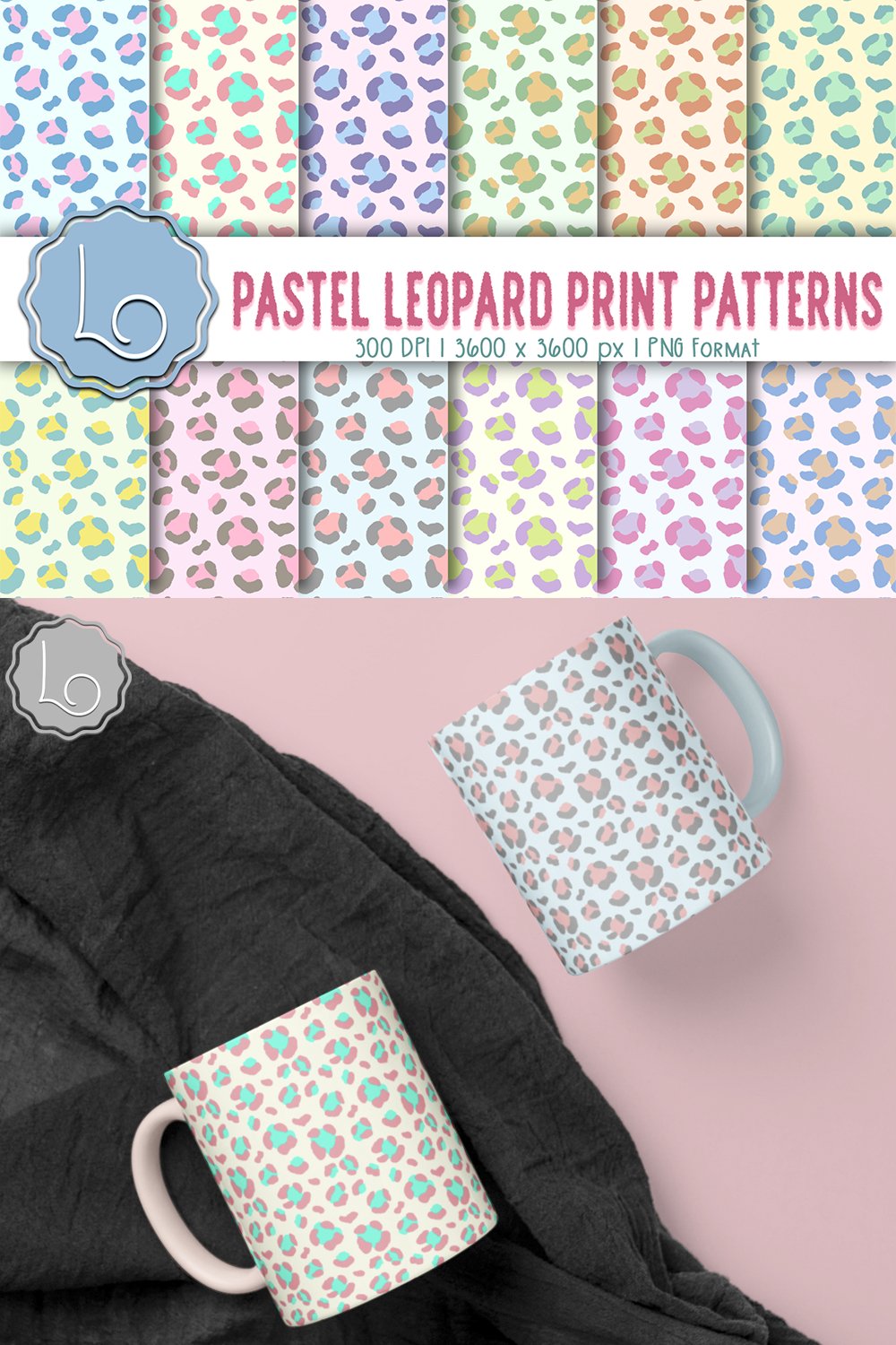 Pastel Leopard Print Patterns