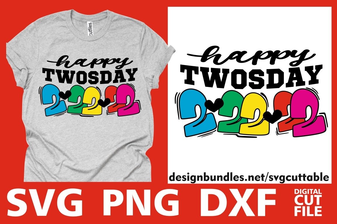 Happy Twosday svg, February svg, Teacher svg, (1772001)