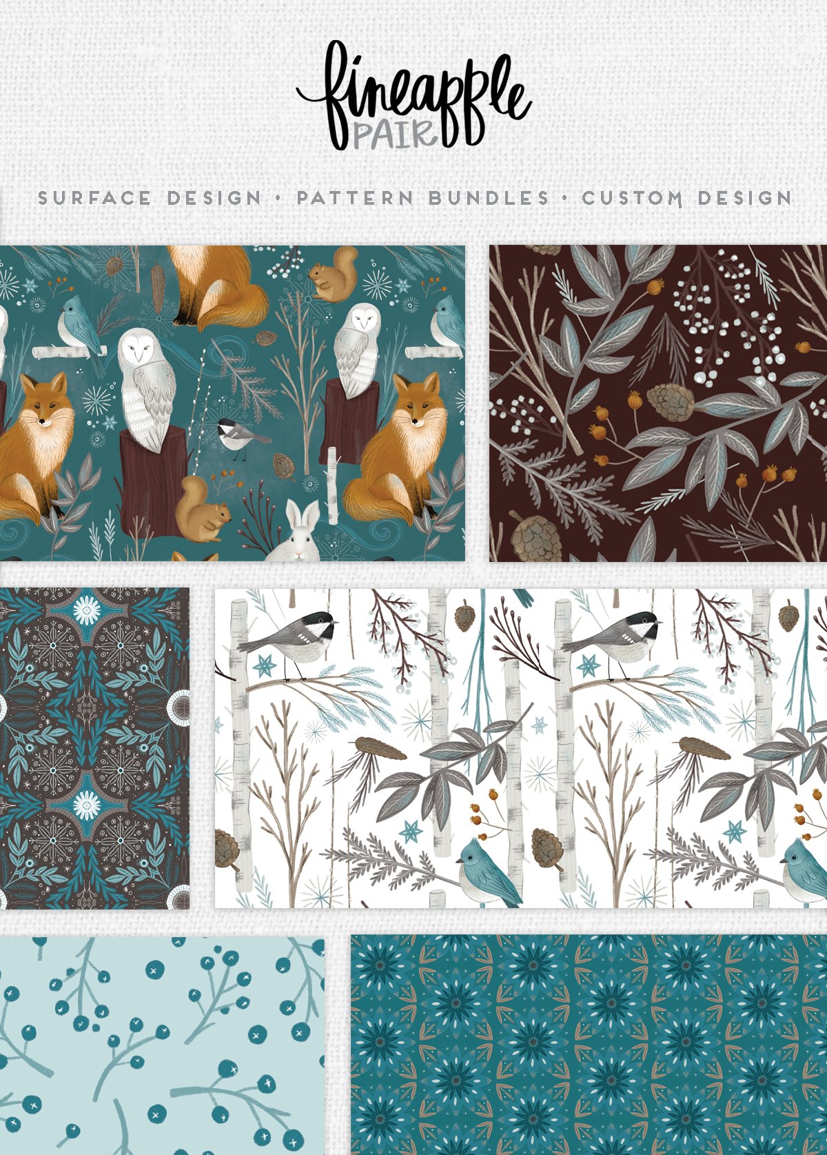 WINTER ANIMALS Digital Paper (1226283)