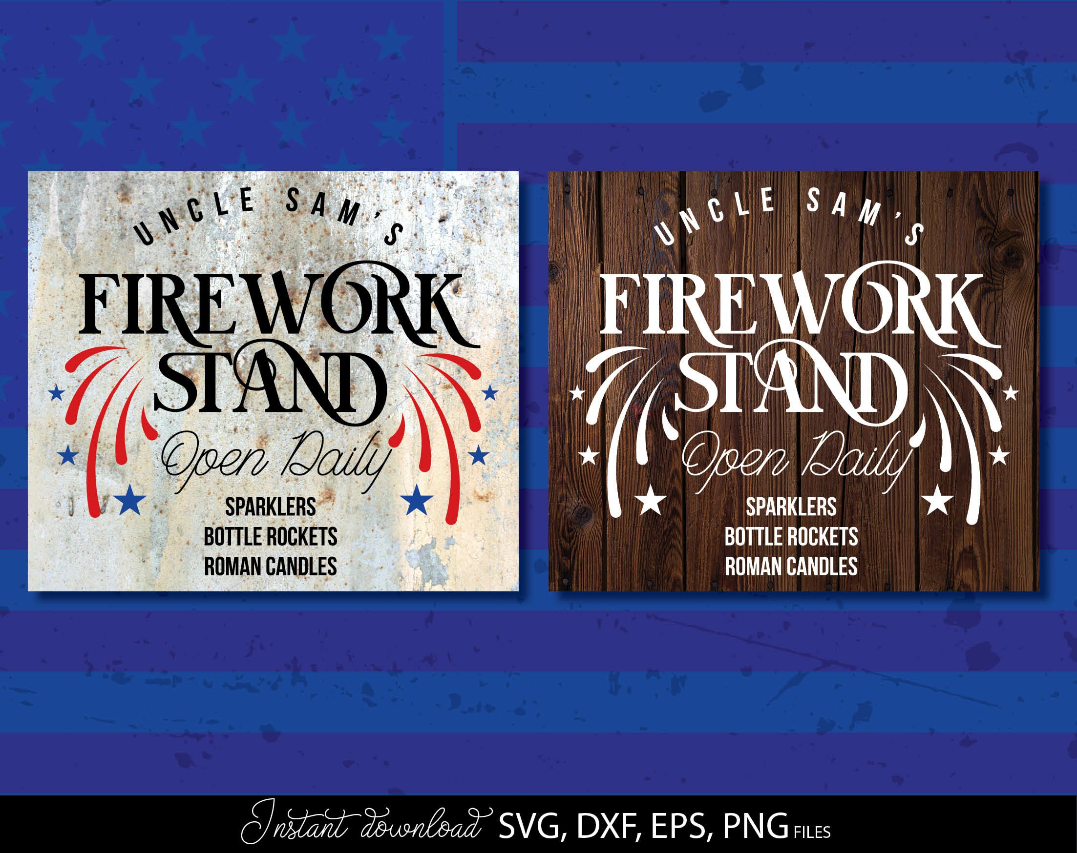 4th Of July SVG, America SVG, Patriotic SVG, Firework Stand