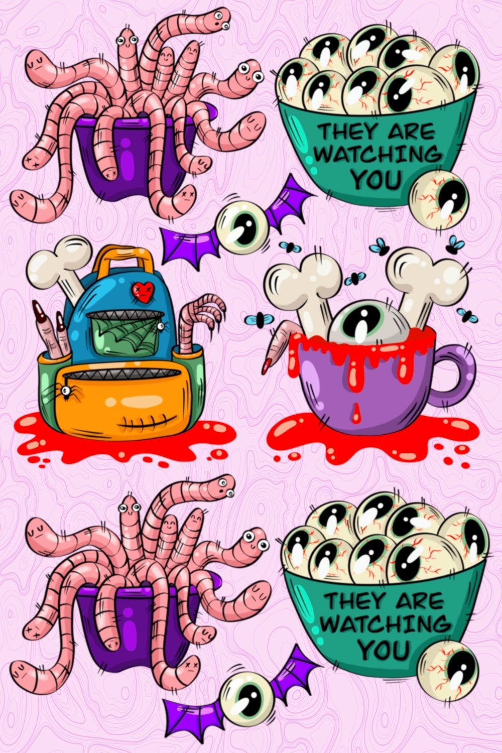 Halloween Stickers Bundle-Printable Halloween-Stickers-Fall