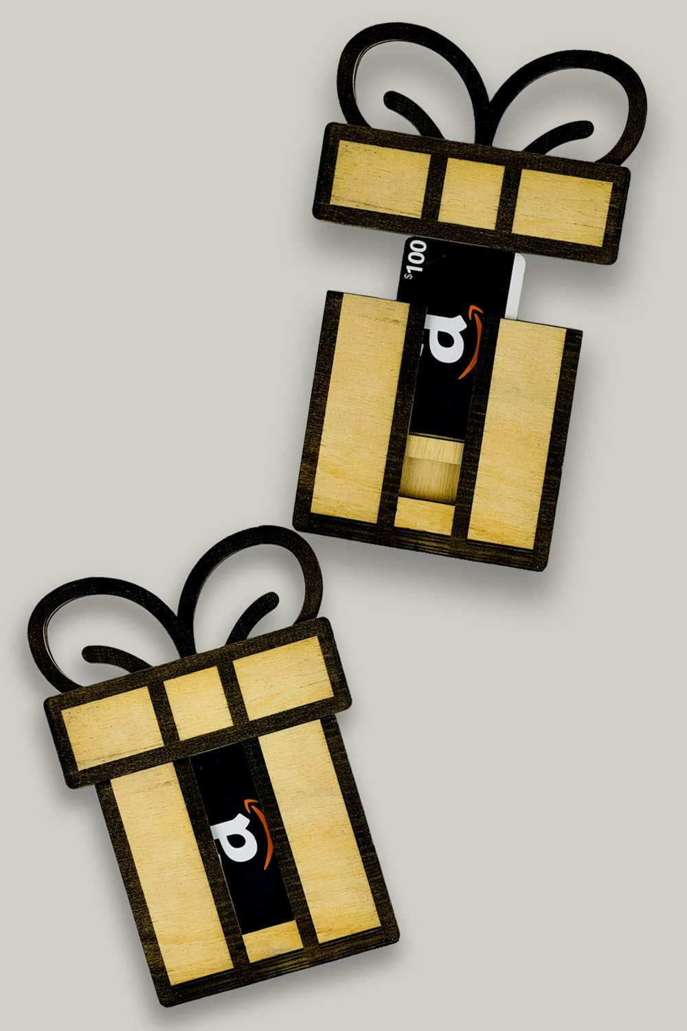 Gift Box Gift Card Holder SVG Laser Cut File Template