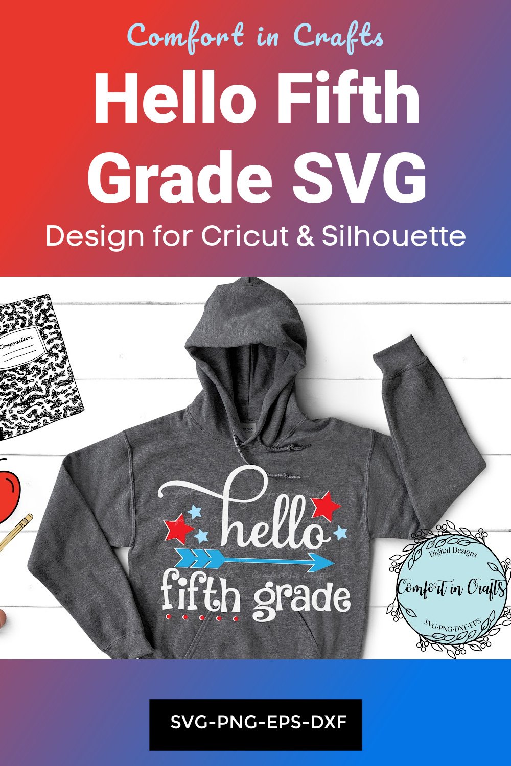 Hello Fifth Grade SVG (1510472)