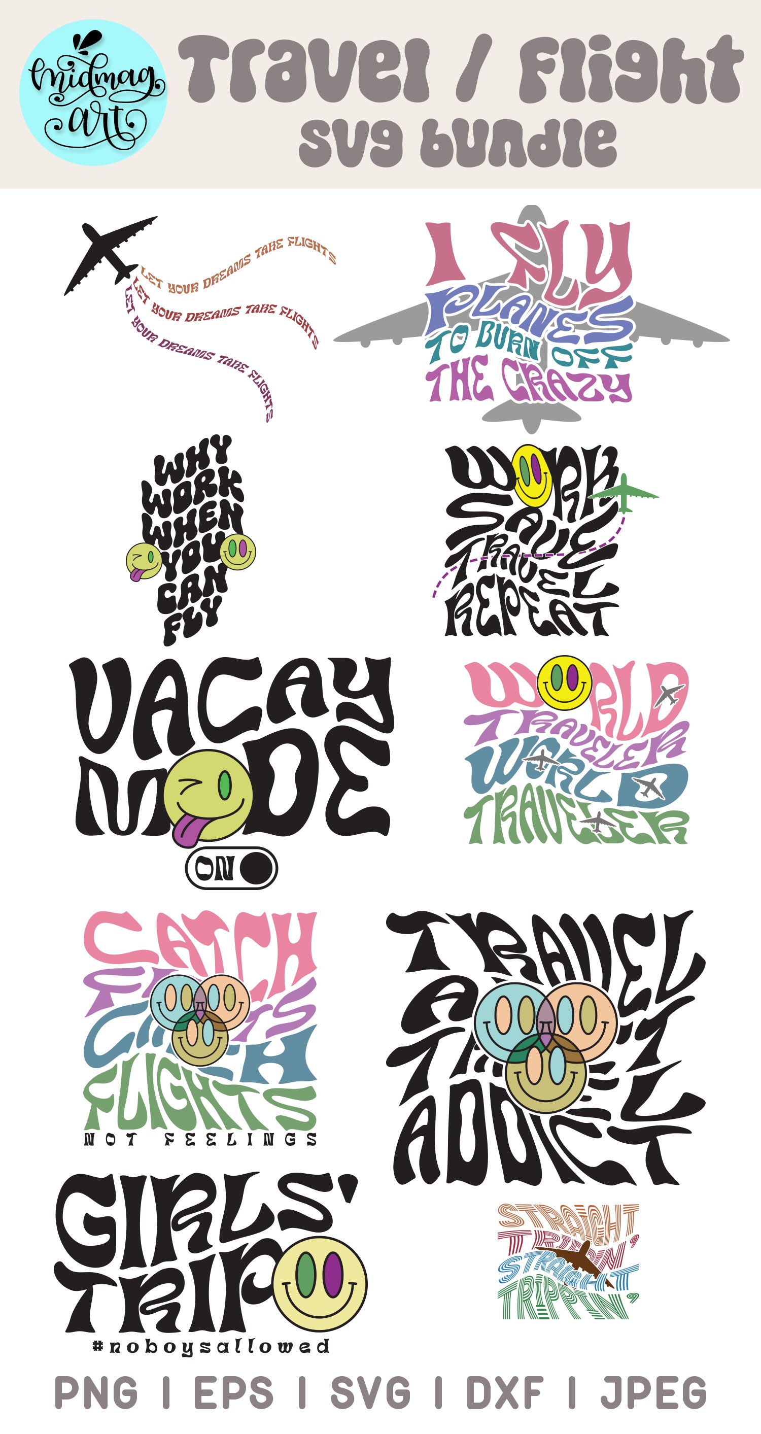 Travel and flight svg bundle, Flight svg, travel svg