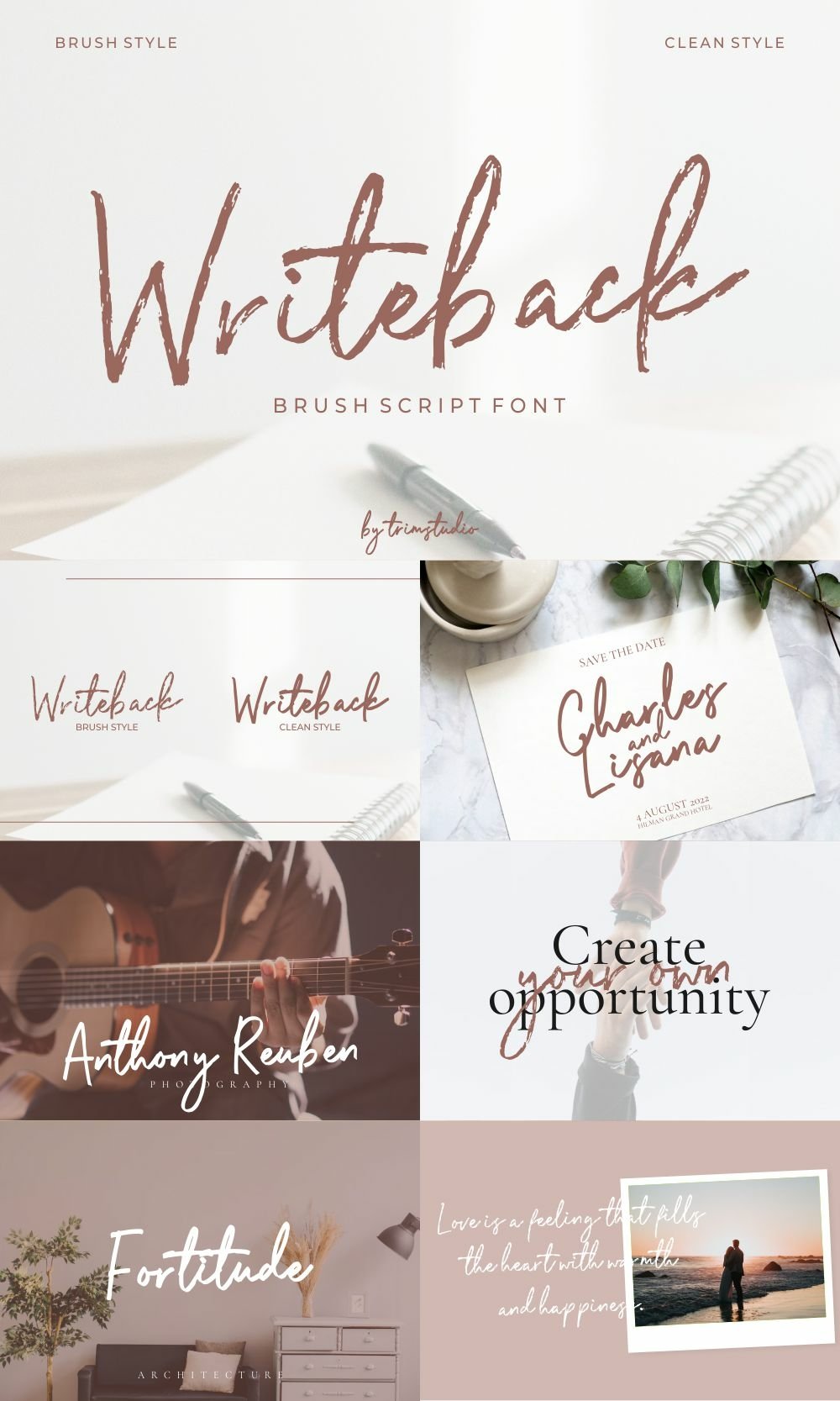 Brush Script Font Writeback
