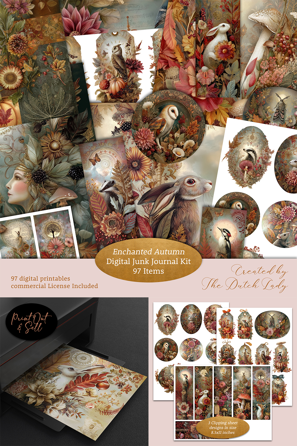 Enchanted Autumn Big Junk Journal kit