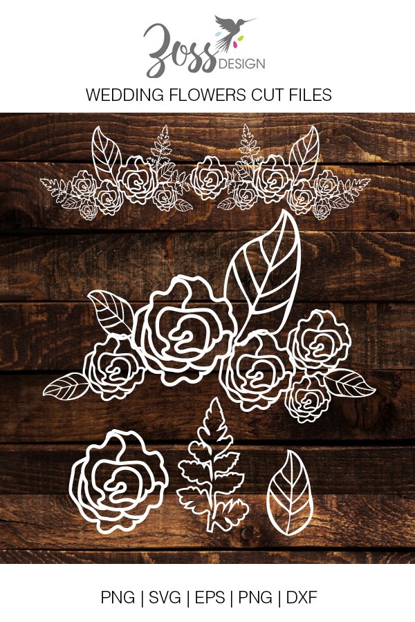 Wedding flowers cut file