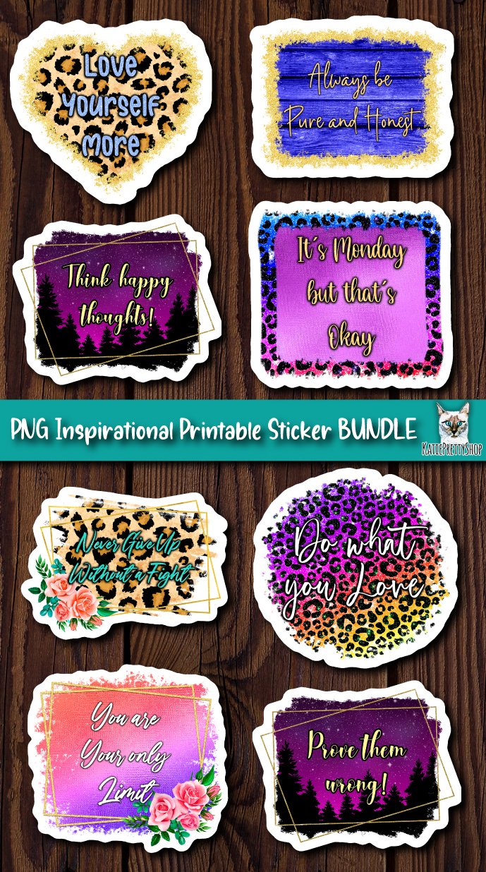 Inspirational Printable Stickers. Motivation (1461869)