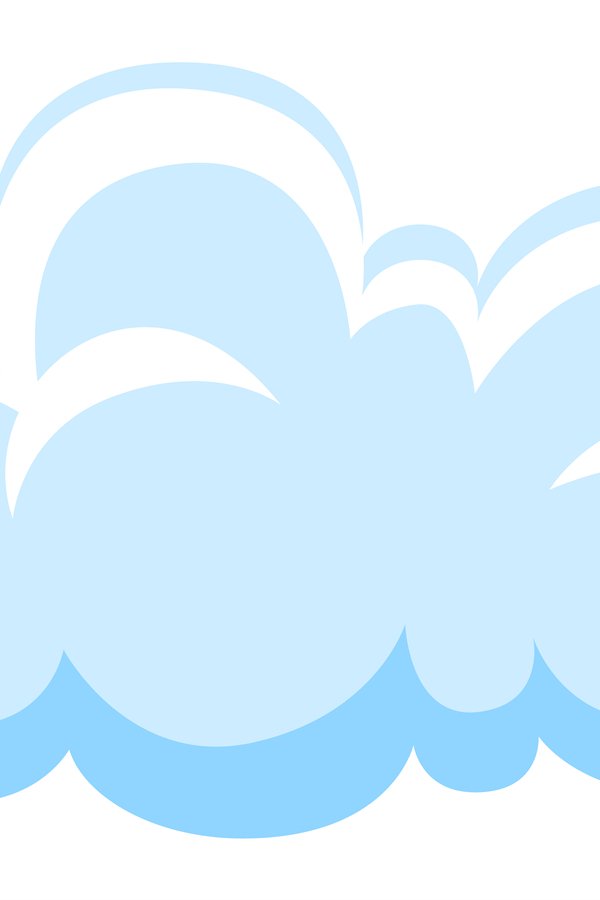 Cloud icon. Cartoon sky symbol. Cute and fluffy