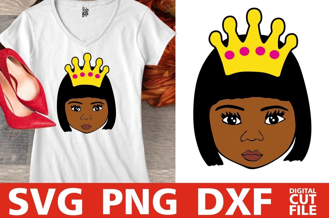 Black Princess svg, African American, Black History, Afro