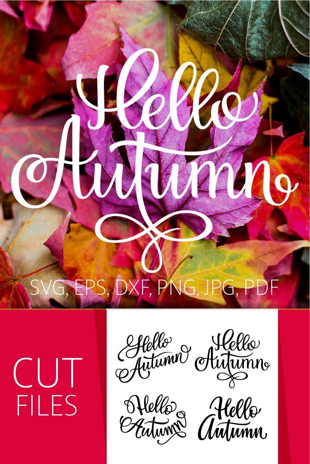 Fall Lettering Set "Hello Autumn”