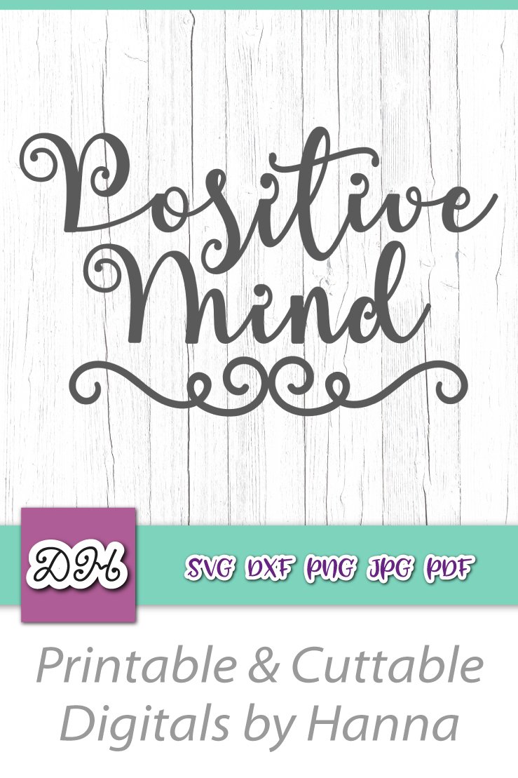 Positive Mind Inspirational Saying Sign