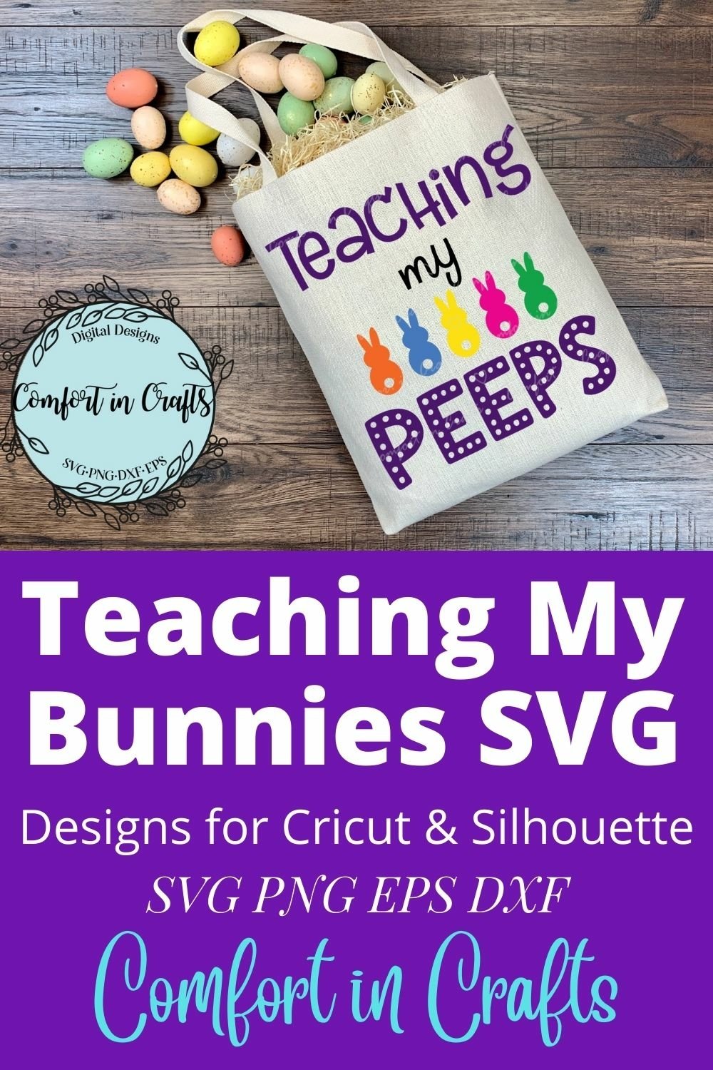 Teaching Marshmallow Easter Bunnies SVG and Sublimation