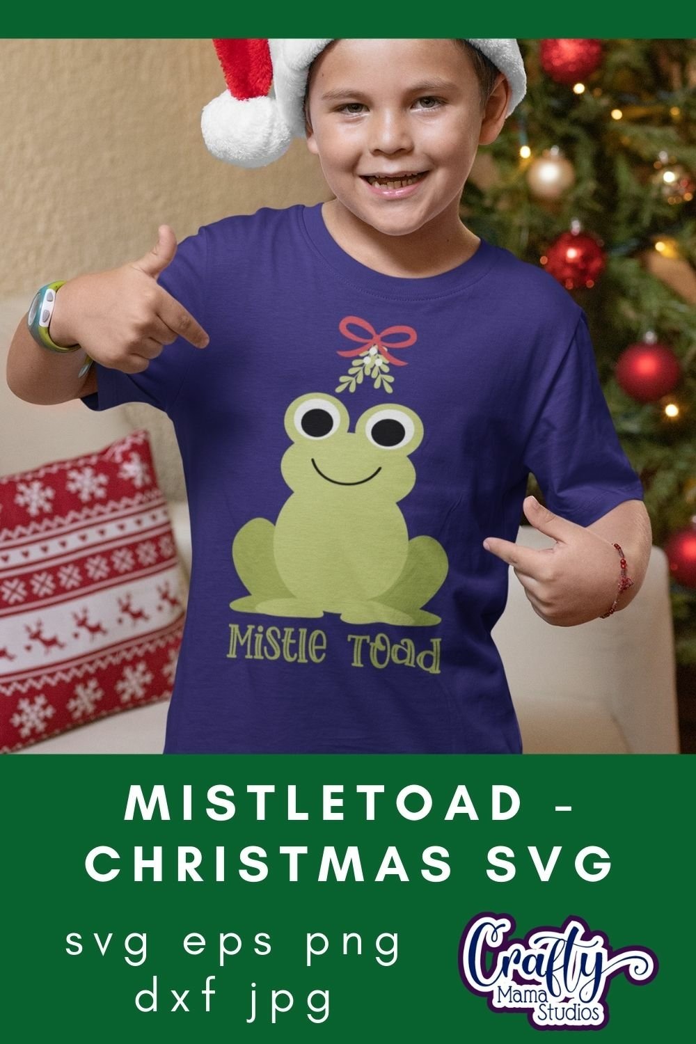 Mistle Toad Mistletoe Animal Christmas Puns Svg Design