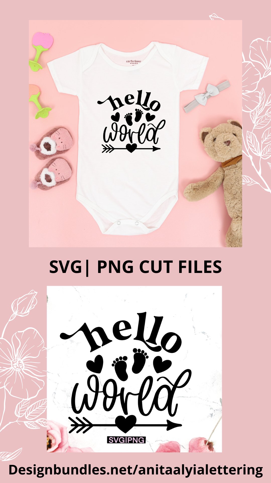 Hello world SVG | Newborn SVG (2473102)