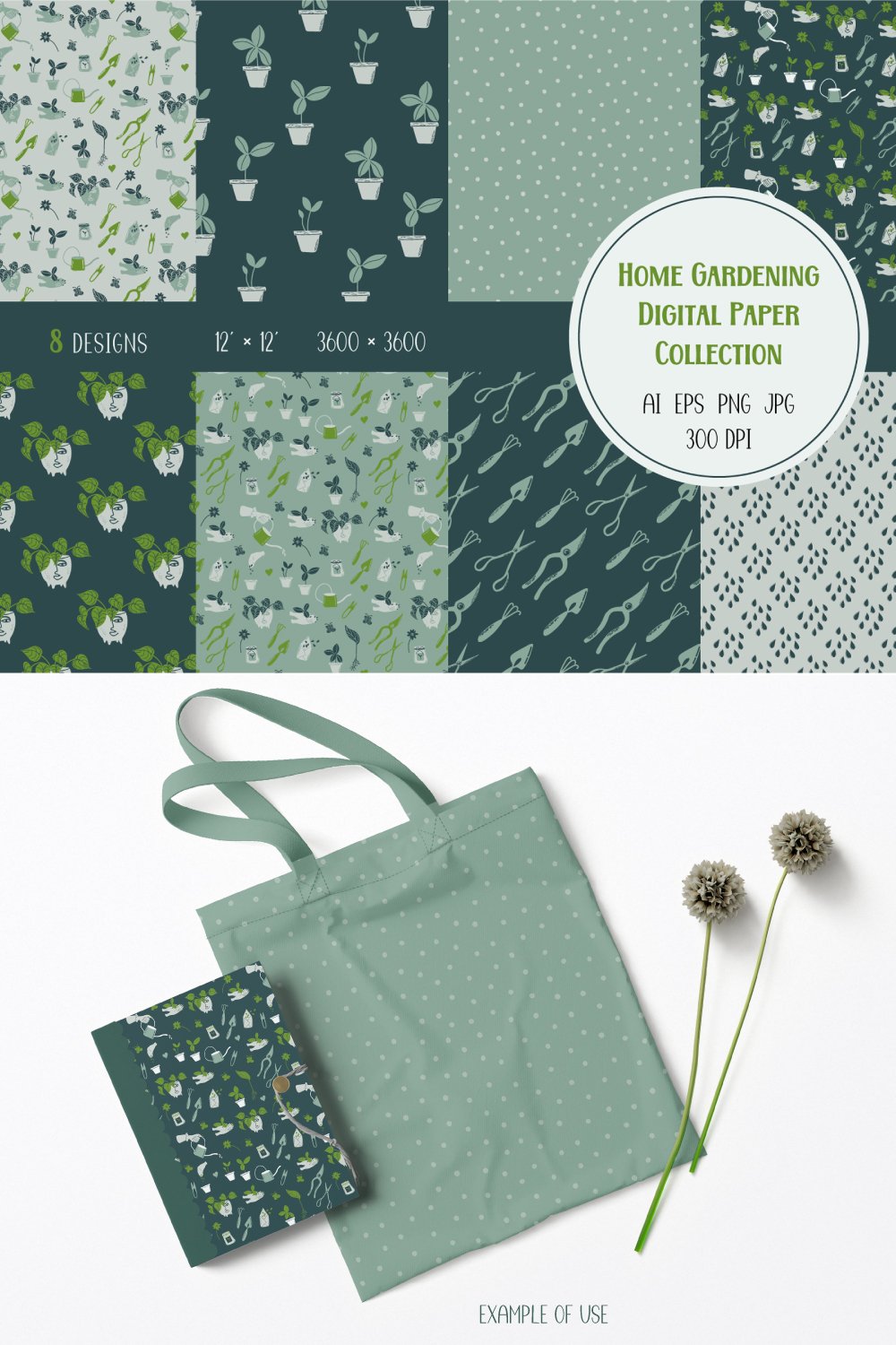 Gardening Patterns |Digital Paper Printable