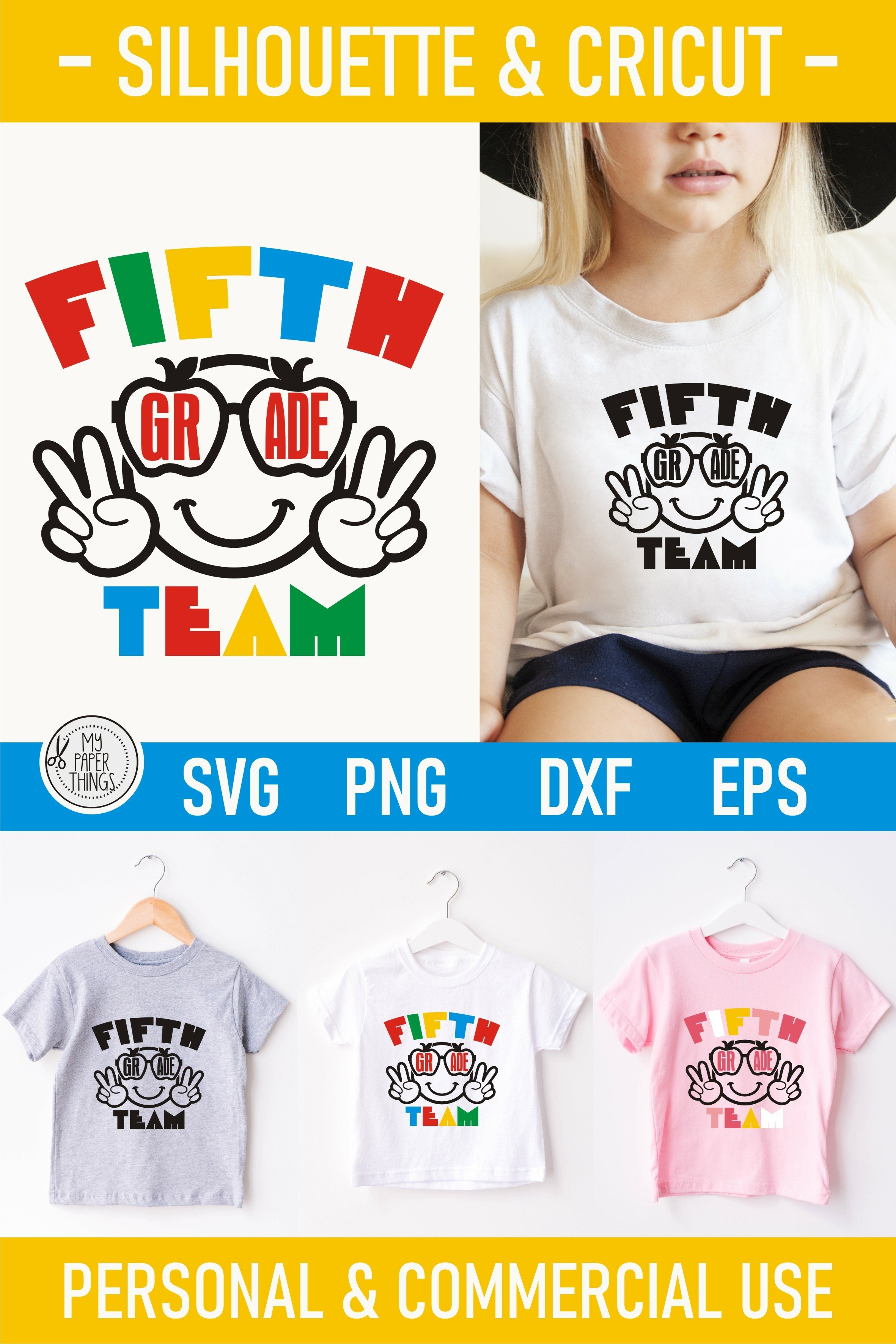 Fifth Grade Team Svg