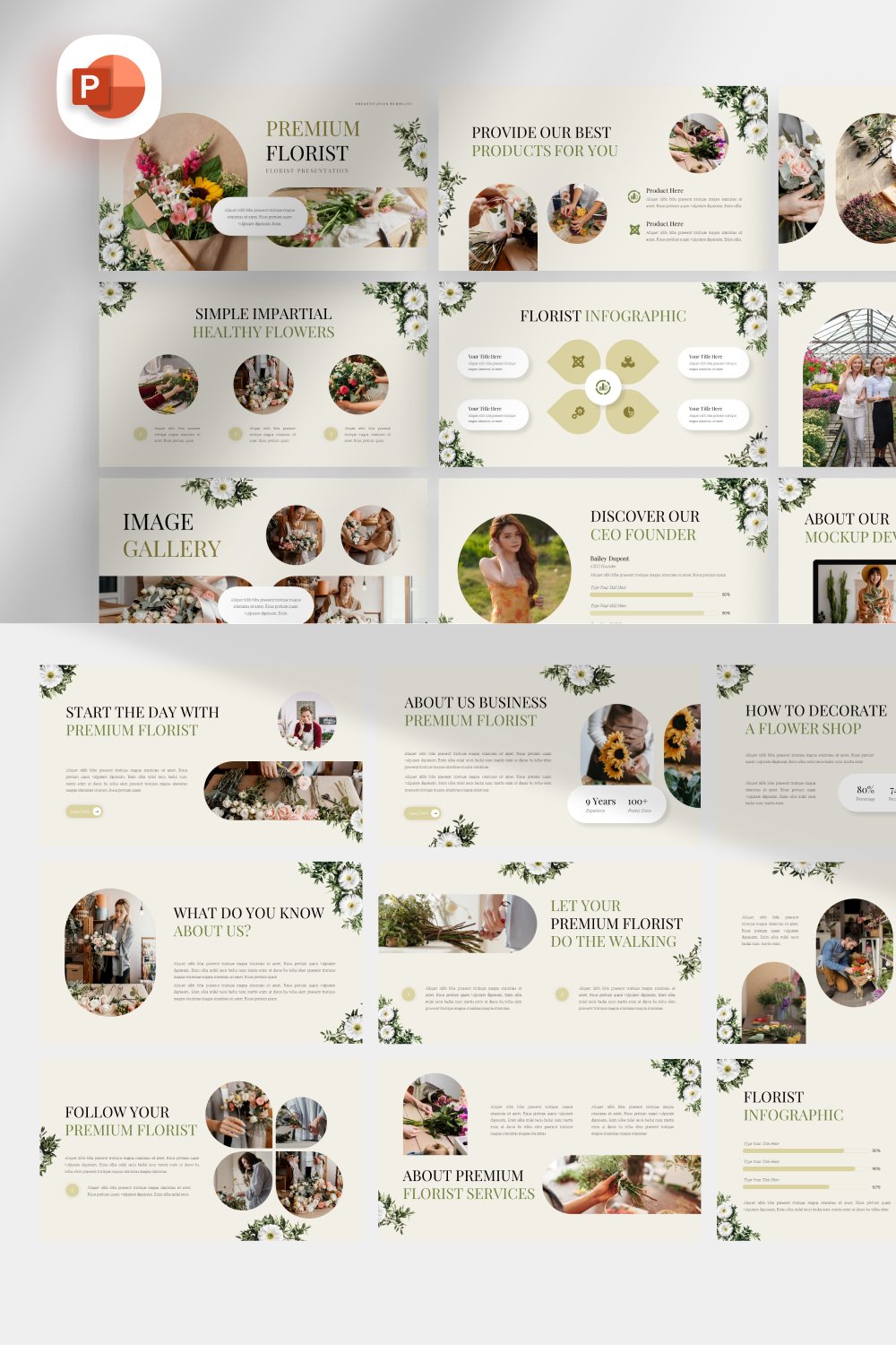 Premium Florist Presentation Template