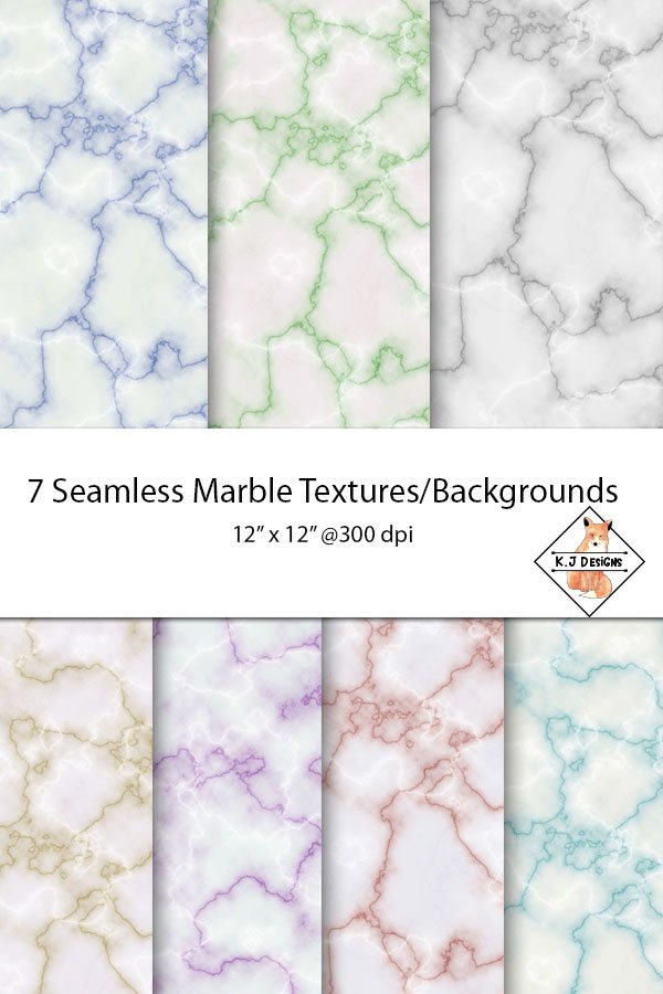 Marble Paper Textures Bundle | Digital Papers