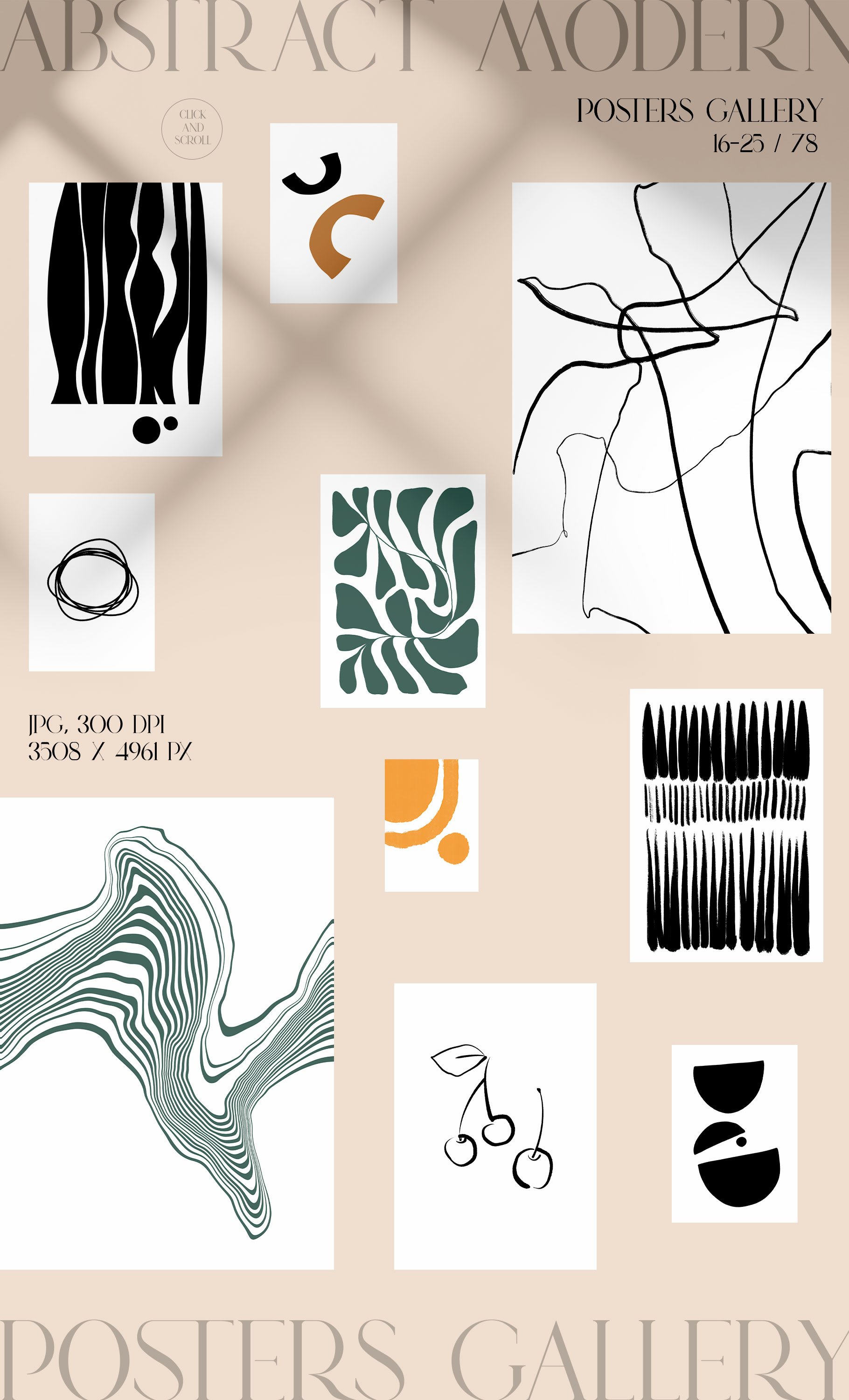Modern posters set - 10 hi-rez JPEG-files