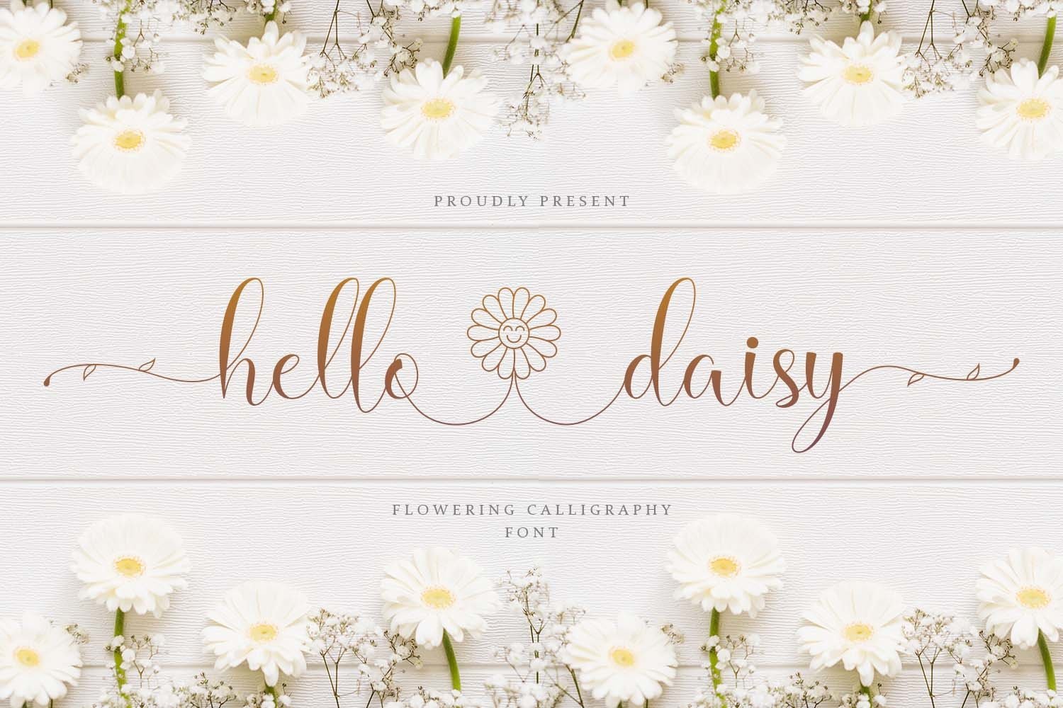Hello Daisy - Flower Script Font (750294)
