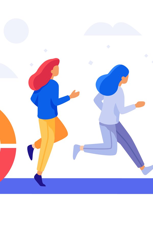 Agile development team. Professional business teamwork, flex