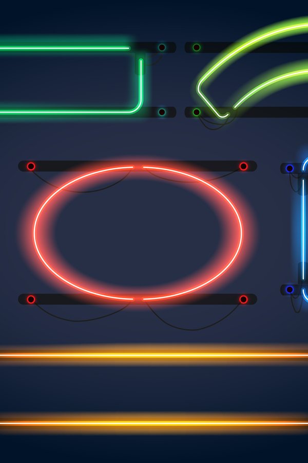 Neon light frames