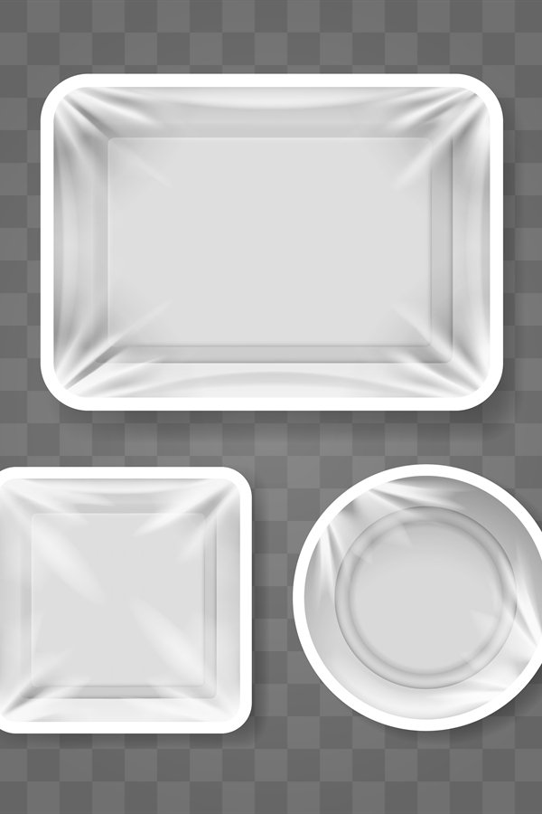 Food plastic container templates