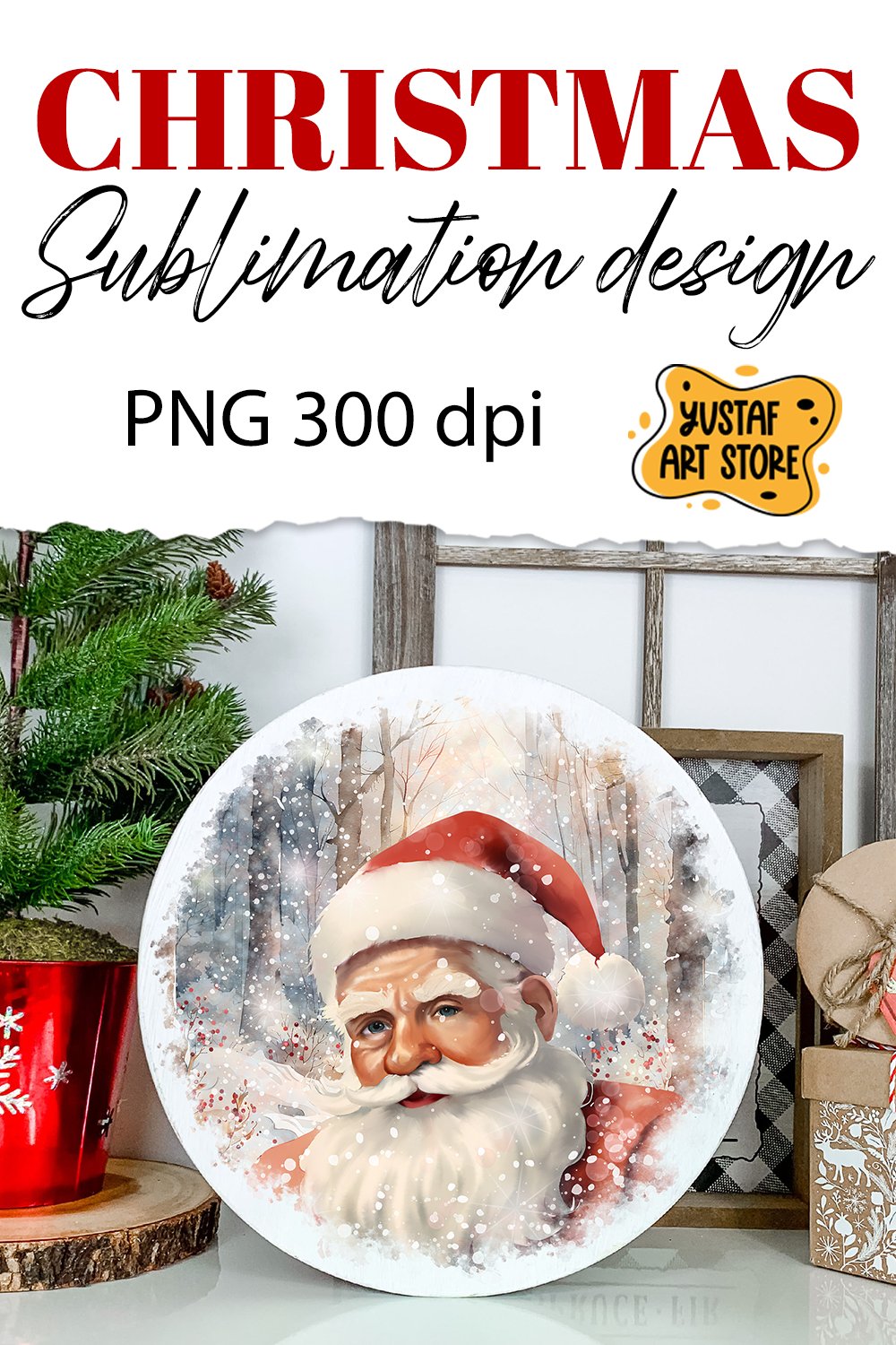 Christmas sublimation design. Santa Claus in (2781519)