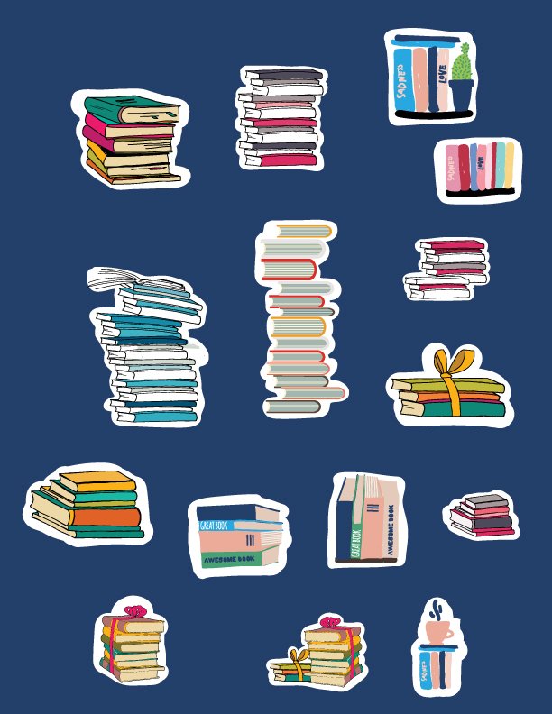 Books stickers BUNDLE (1019437)