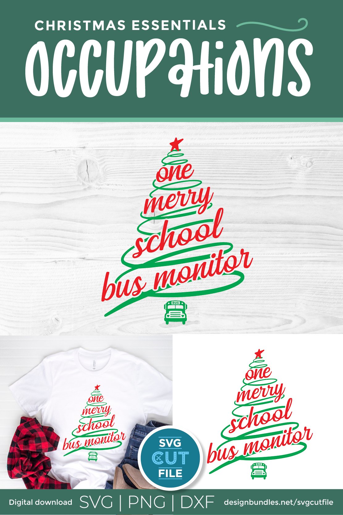 Christmas School Bus Monitor svg - a SchoolBus monitor svg