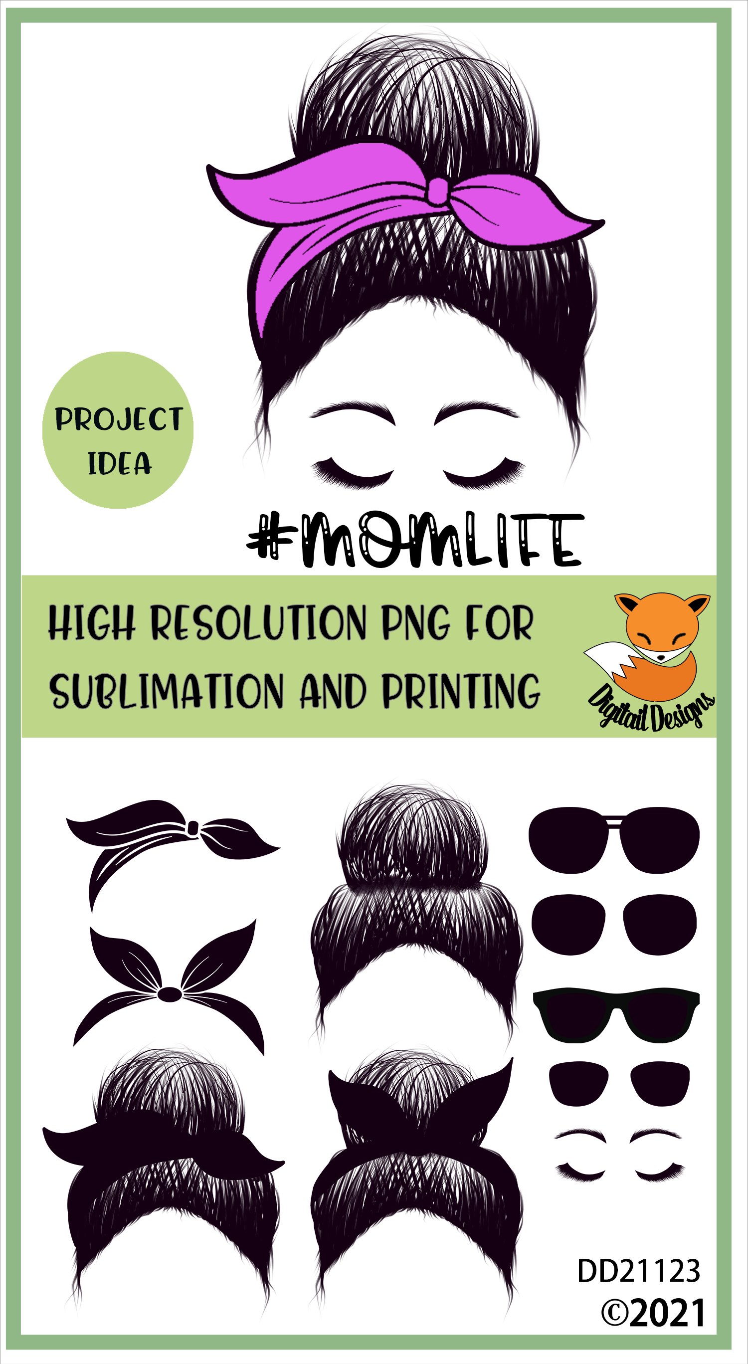 Messy Bun Mix And Match Element Kit