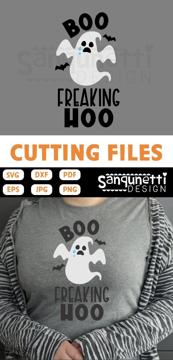 Boo Freaking Hoo Funny Ghost Halloween SVG