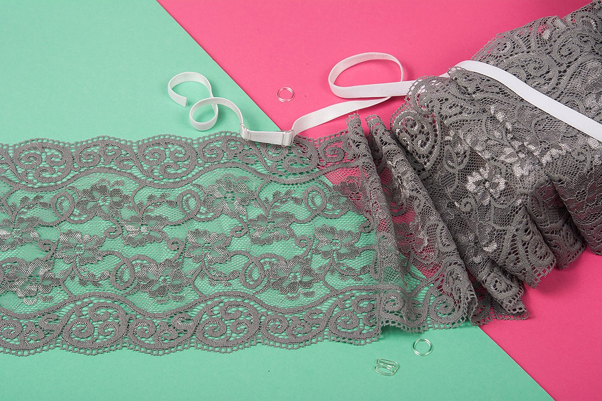 Photo of Delicate Gray color lace Ribbon (1278043)