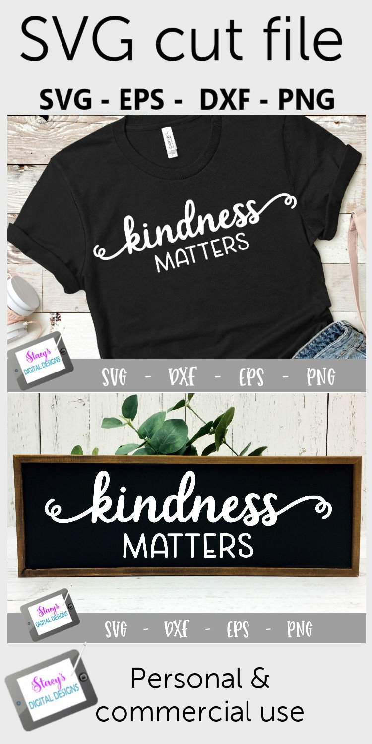 Kindness Matters SVG - Kindness matters with flourishes