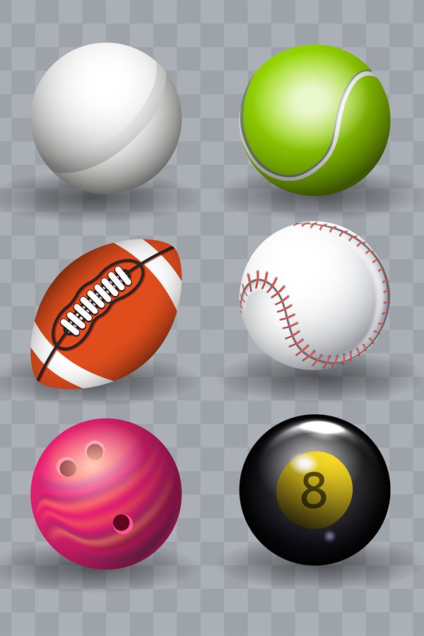 Realistic sports balls (1364545)