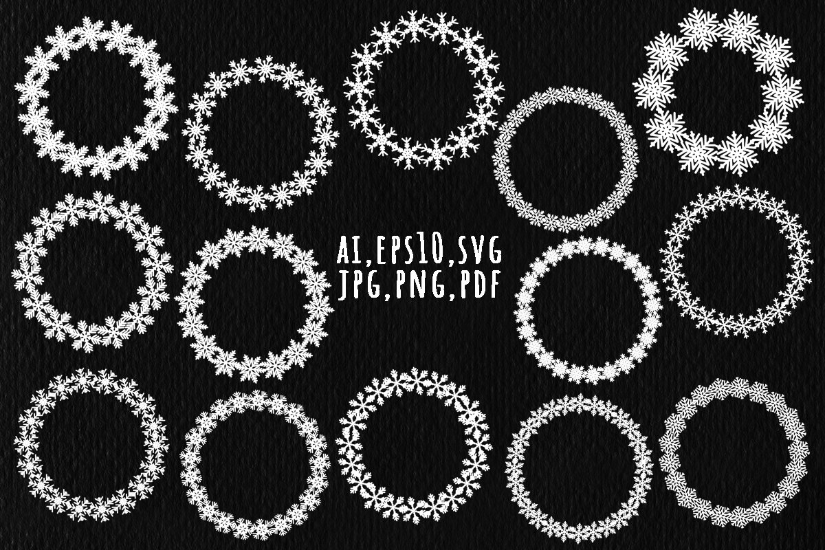 Christmas/ Winter snowdrop- wreaths.