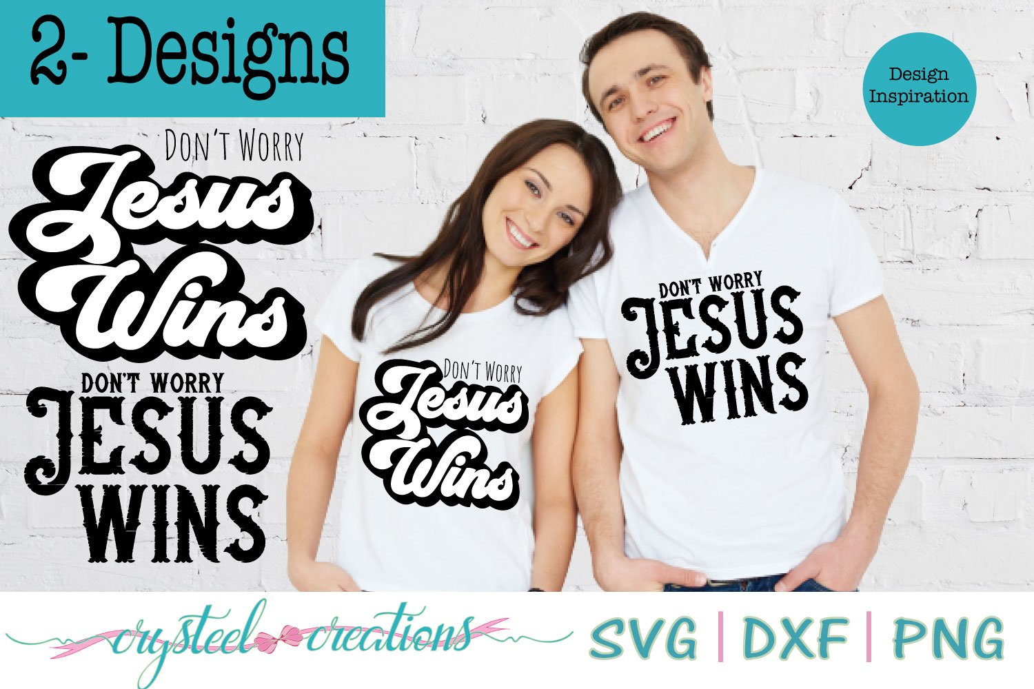 Don't worry Jesus Wins SVG, PNG, DXF