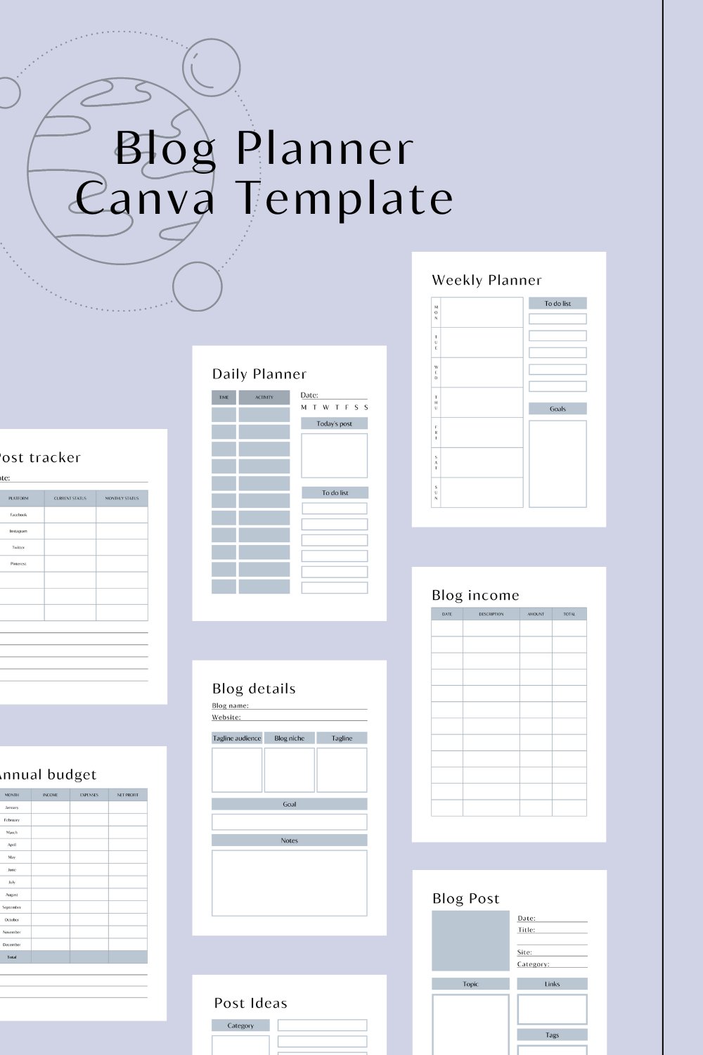 Blog Planner | Canva Template