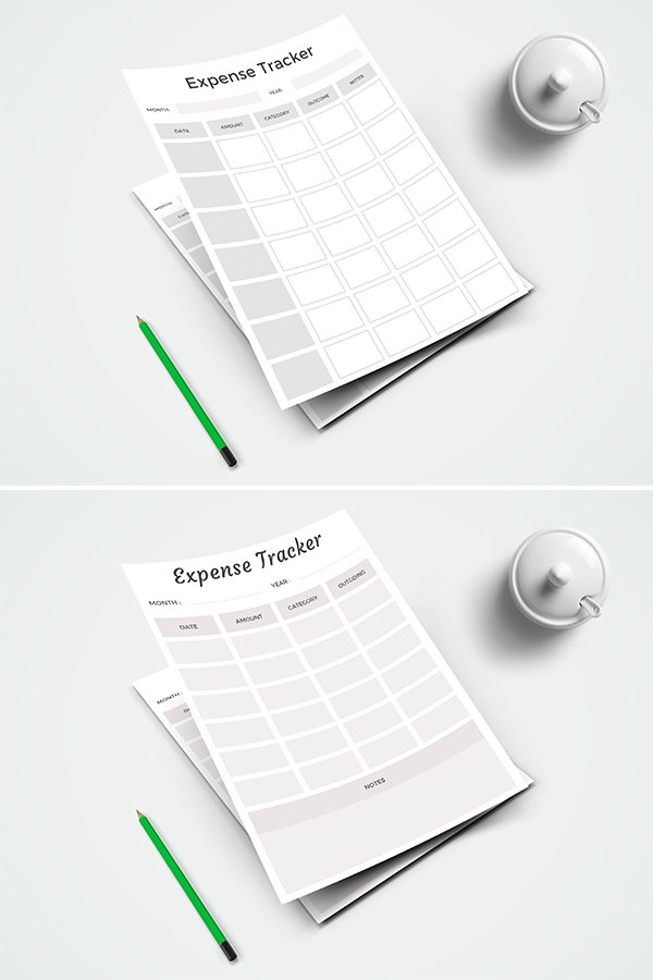 Canva Expense Tracker Planner Template