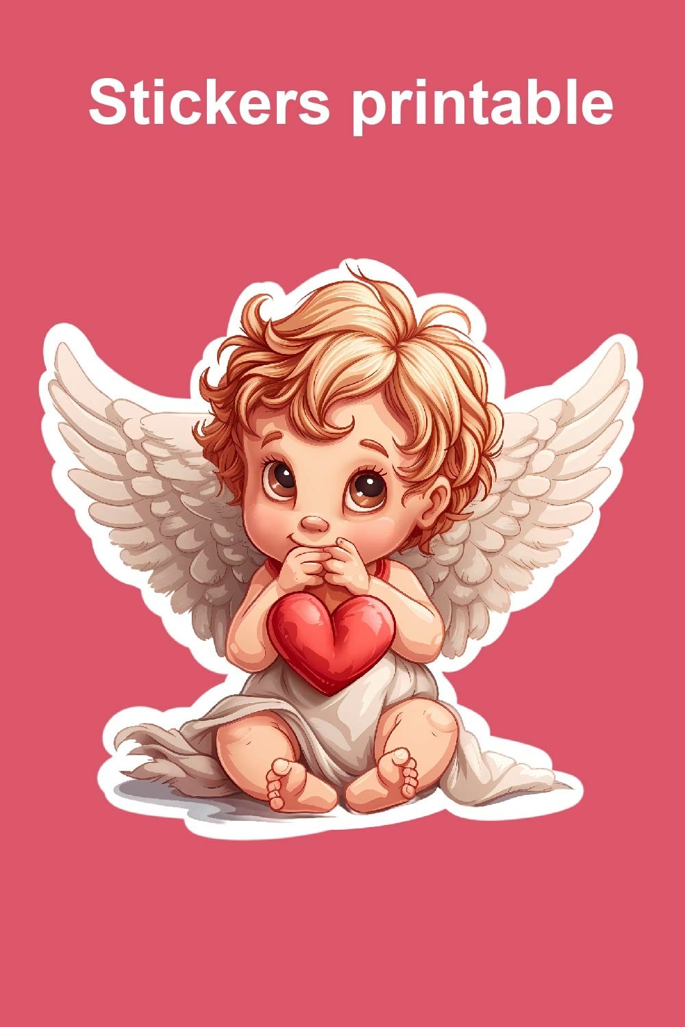 Sticker funny angel | Wedding sticker
