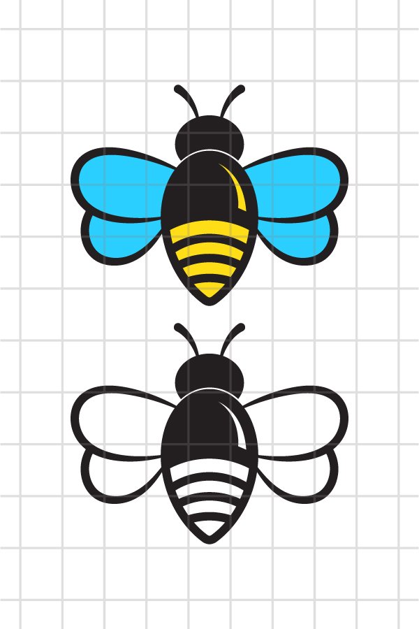 Bee SVG, Honey Bee SVG Cut File, Cricut Cutting (1314428)