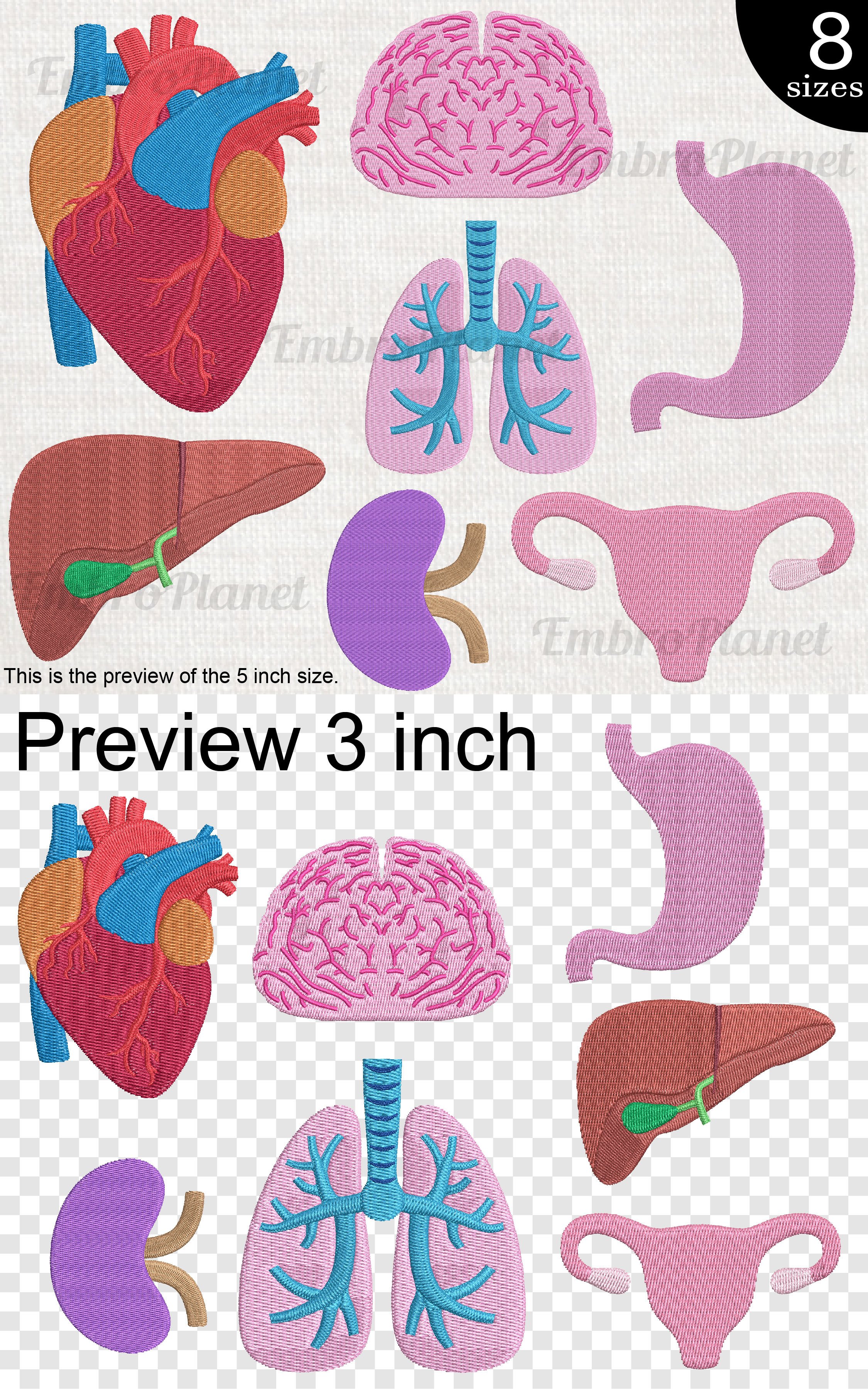 Organs - Embroidery files - 1506e