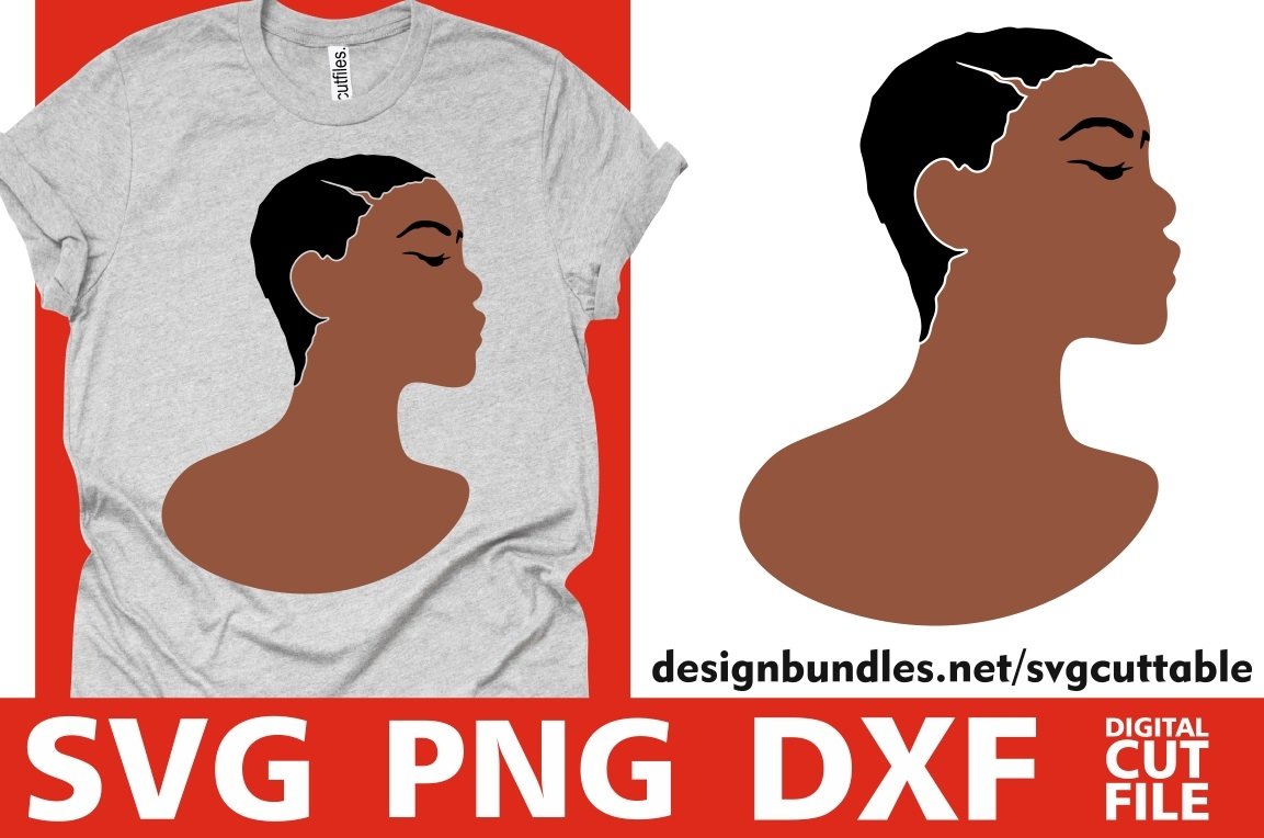 Abstract Afro Woman svg, Afro Art svg, Short Hair, Melanin