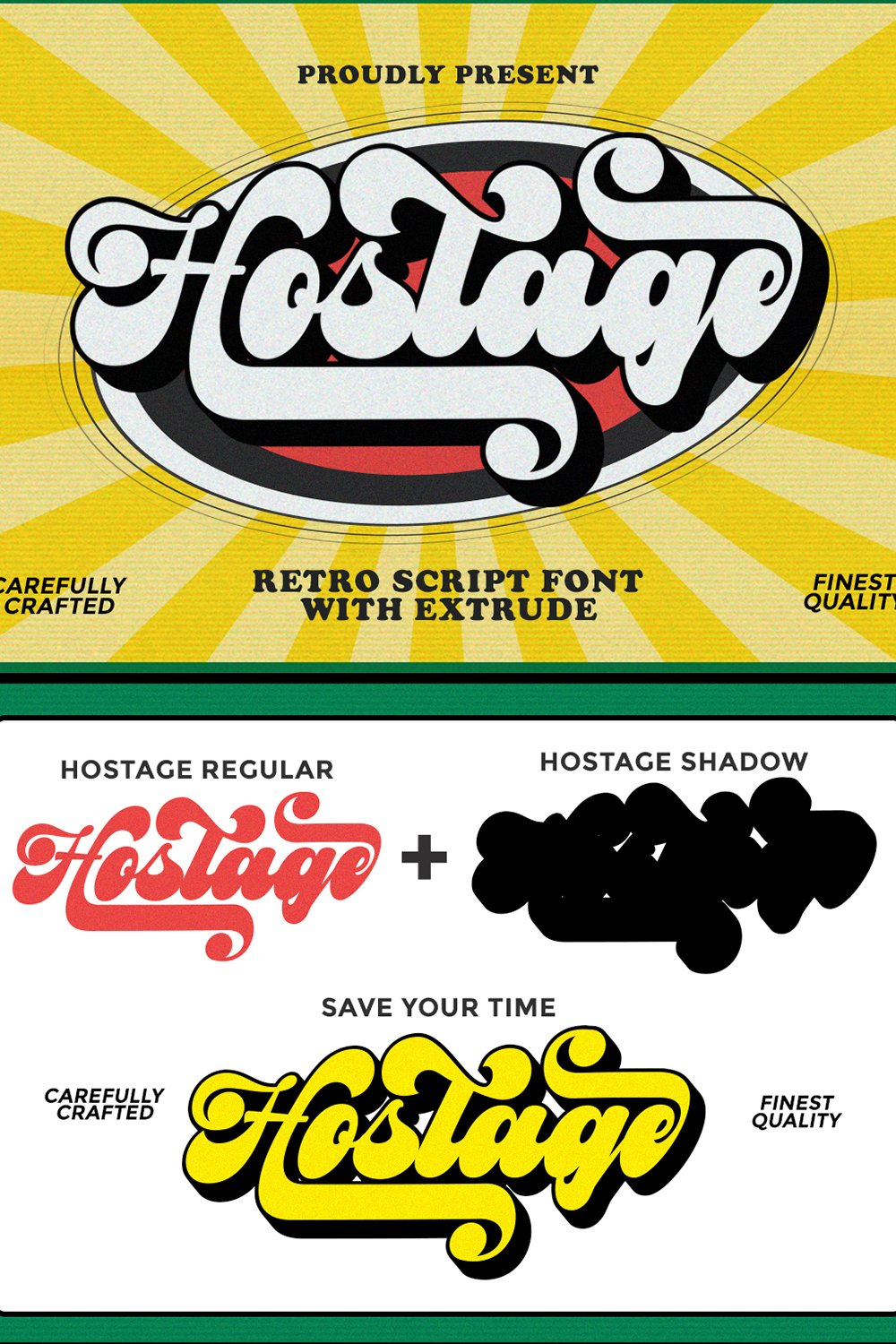 Hostage -Retro Font